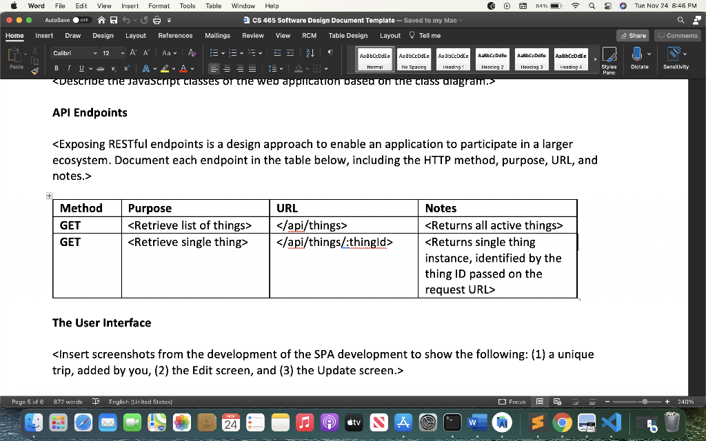 Word File Edit View Insert Format Tools Tablo Window | Chegg.com