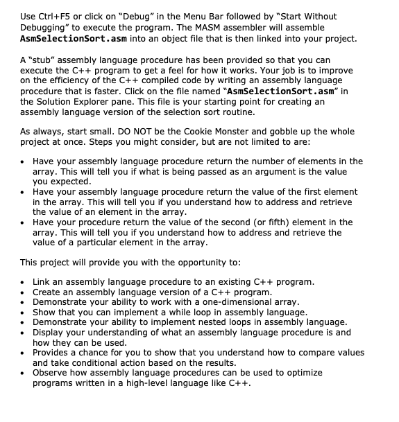 Solved One of the very practical uses of assembly language | Chegg.com