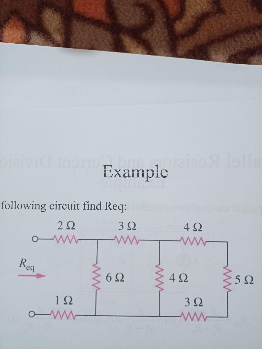 Solved Example following circuit find Req: 2 Ω 4Ω 3 Ω Λ- Rea | Chegg.com