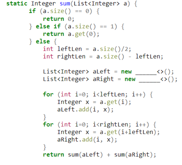 6. R(N) is the worst-case running time of sum when | Chegg.com