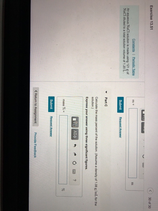 Solved 30 of 30 Constants I Periodic Table - Part A An | Chegg.com