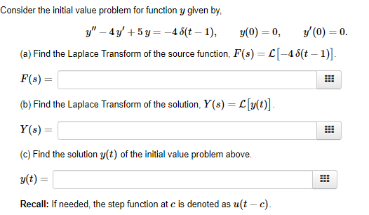 Solved Consider The Initial Value Problem For Function Y 6819