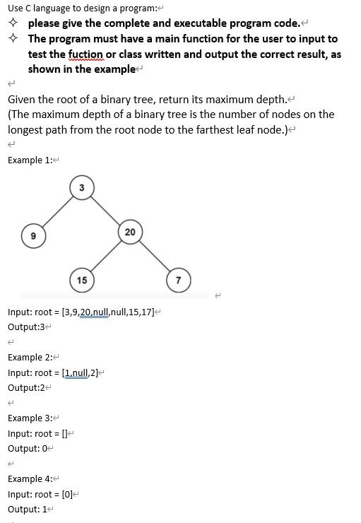 Solved Use C language to design a program: please give the | Chegg.com