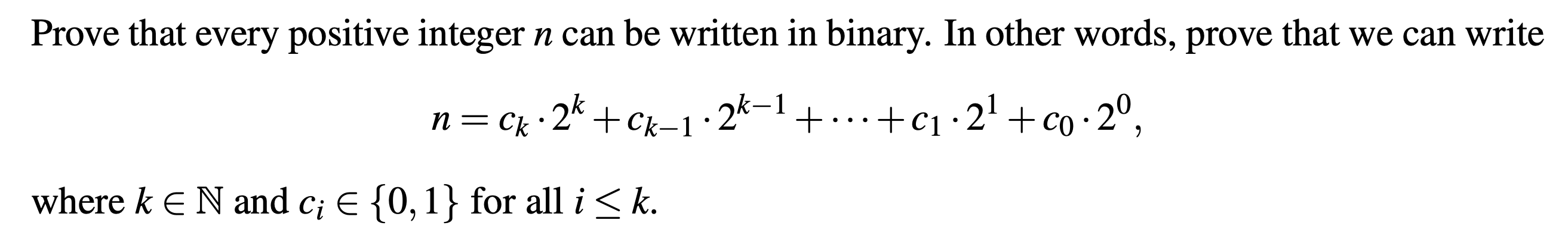 Solved Prove That Every Positive Integer N Can Be Written In 2892