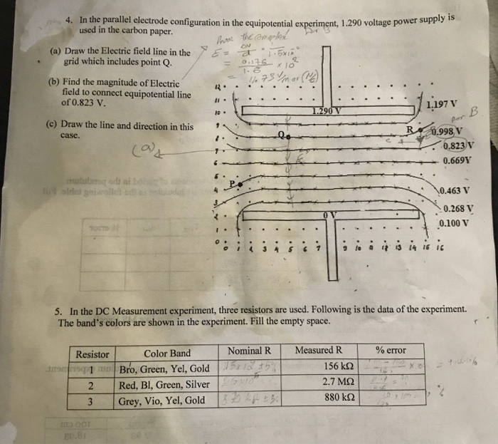 Solved 4. In the parallel electrode configuration in the | Chegg.com