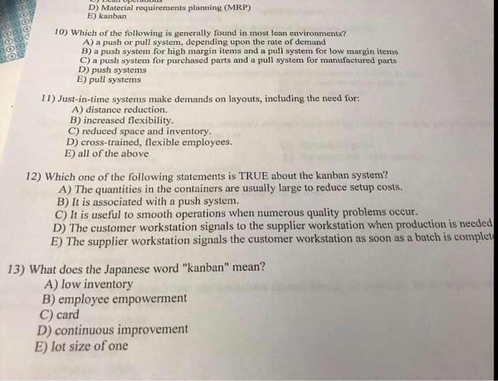 Solved 7) Process redesign: A) is the fundamental rethinking | Chegg.com