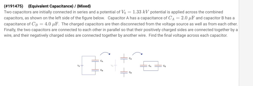 Solved (#191475) {Equivalent Capacitance) / Mixed) Two | Chegg.com