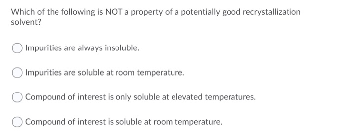 Solved Which of the following is NOT a property of a | Chegg.com