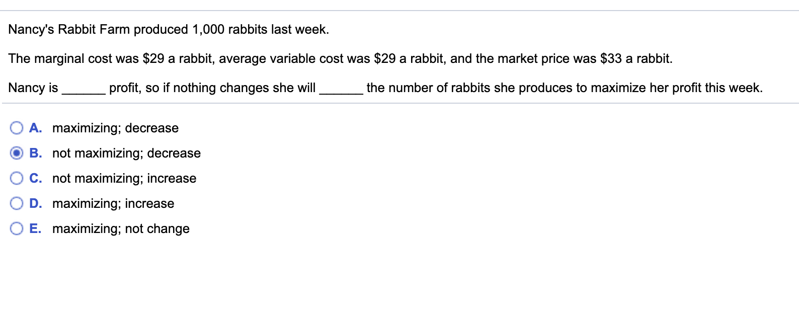 Solved Nancy's Rabbit Farm produced 1,000 rabbits last week. | Chegg.com