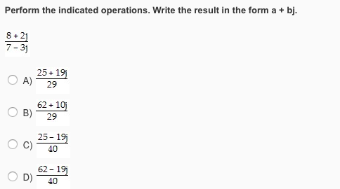 Solved Perform the indicated operations. Write the result in | Chegg.com