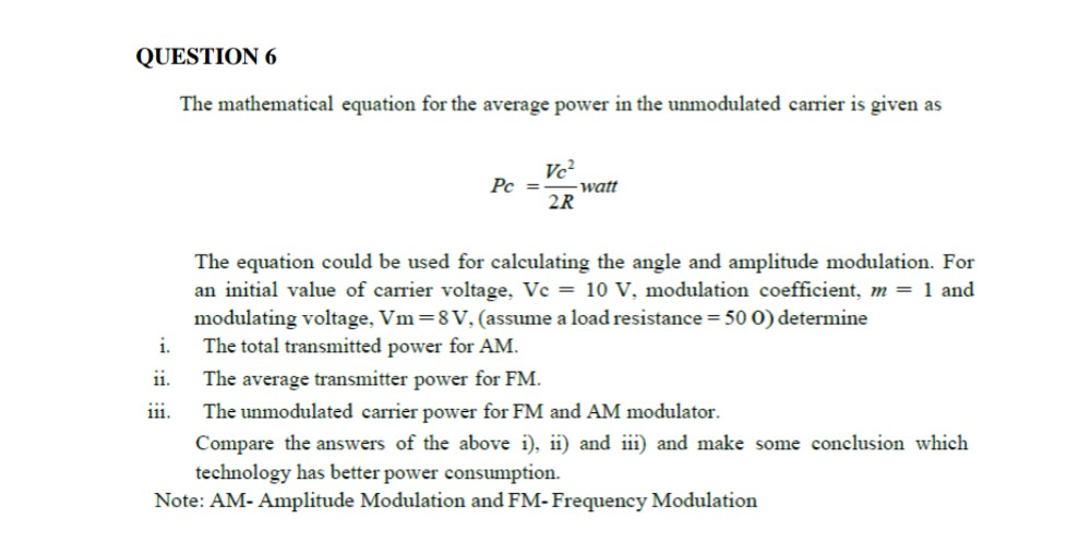 Average Power Formula