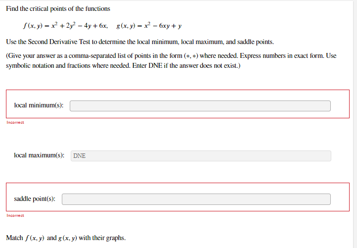 Solved Find the critical points of the functions | Chegg.com