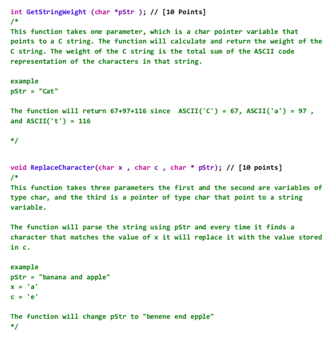Solved Problem Overview You will implement a basic string | Chegg.com