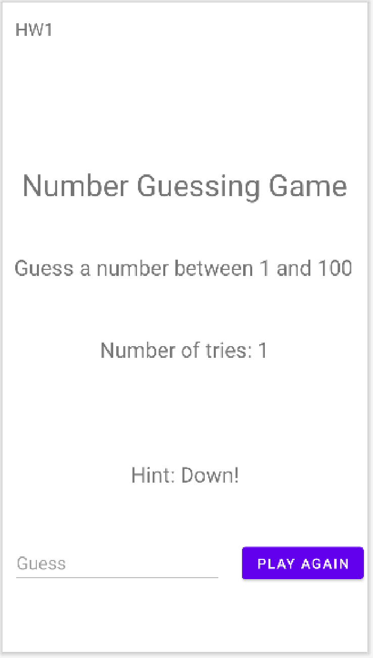 Solved HW1 Number Guessing Game Guess a number between 1 and | Chegg.com