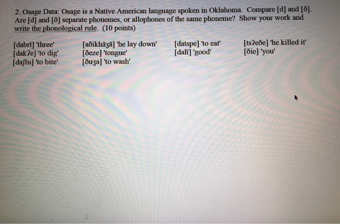 1. Chatino Data: Chatino is a native Mexican language | Chegg.com