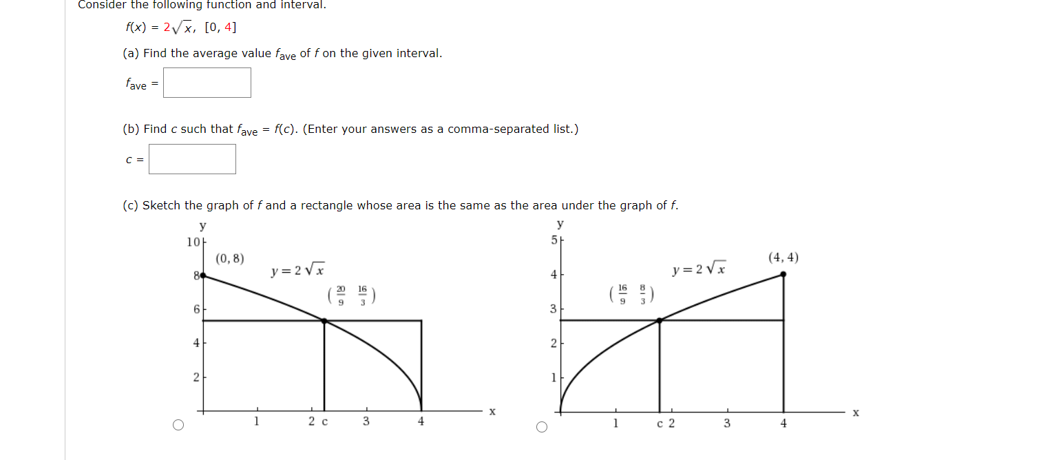 Solved Consider the following function and interval. f(x) = | Chegg.com