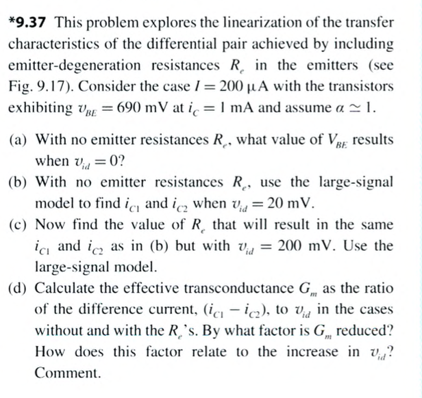 *9.37 This problem explores the linearization of the | Chegg.com