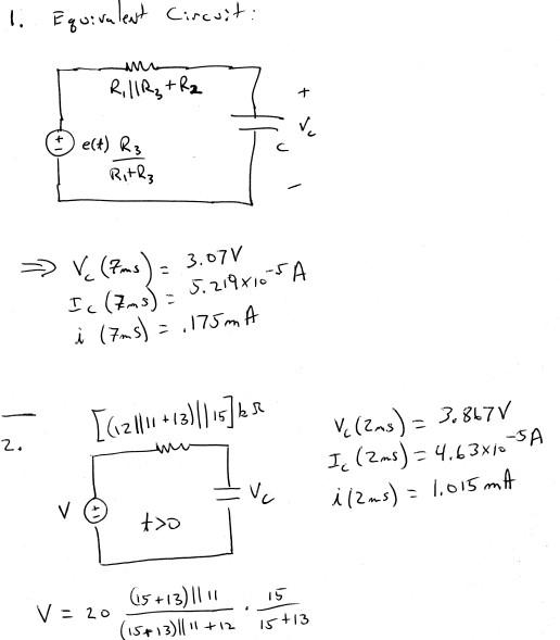 Solved 1. What is the current i(t) in the circuit shown | Chegg.com