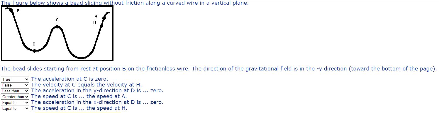Solved The Fiqure Below Shows A Bead Sliding Without