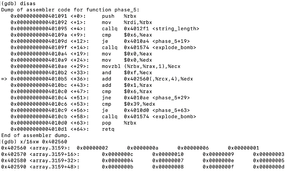 Solved I need a 6 character string to solve this phase of | Chegg.com