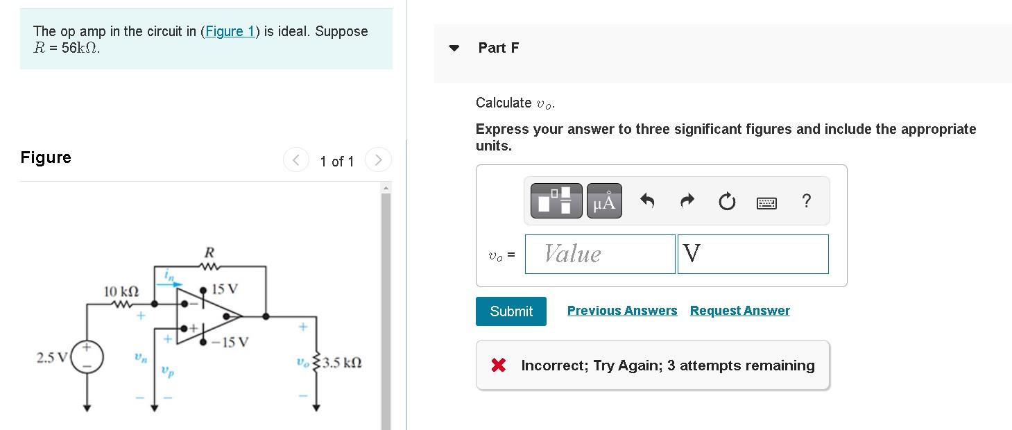 Solved The op amp in the circuit in (Figure 1) is ideal. | Chegg.com