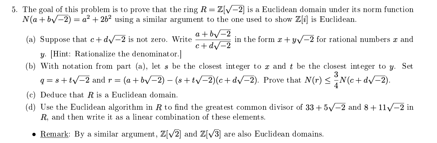 Solved = 5. The goal of this problem is to prove that the | Chegg.com