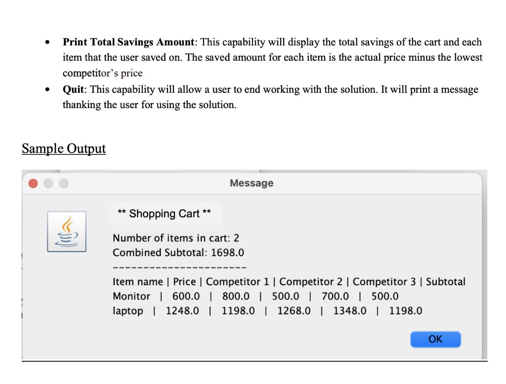 Programming Assignment 3 Scenario: GMU is offering a | Chegg.com