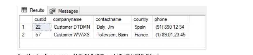 Solved 7/ You have been asked to create a query that will | Chegg.com