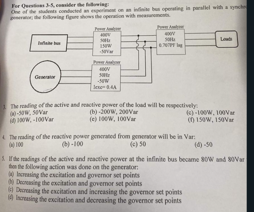 For Questions 3-5, ﻿consider the following:One of the | Chegg.com