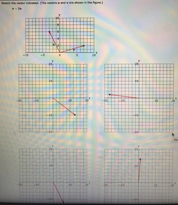 Solved Sketch the vector indicated. (The vectors u end v ore | Chegg.com Solved Sketch the vector indicated. (The vectors u end v ore | Chegg.com