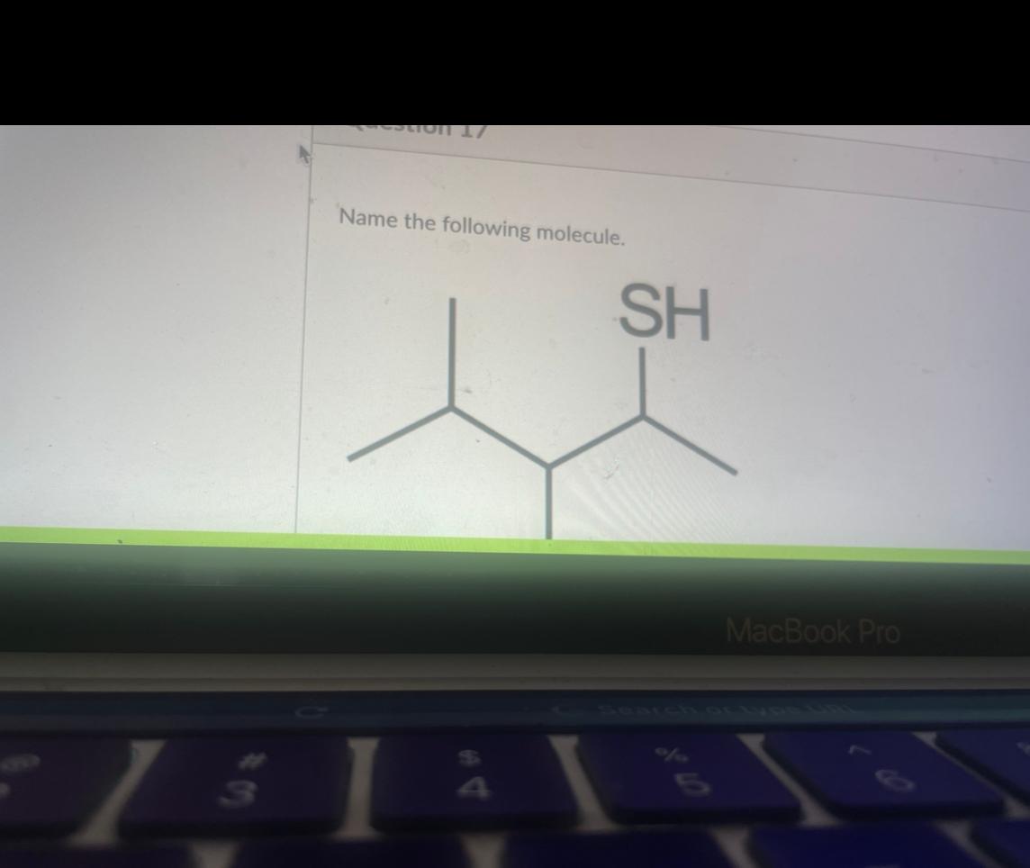 Solved Name the following molecule, | Chegg.com