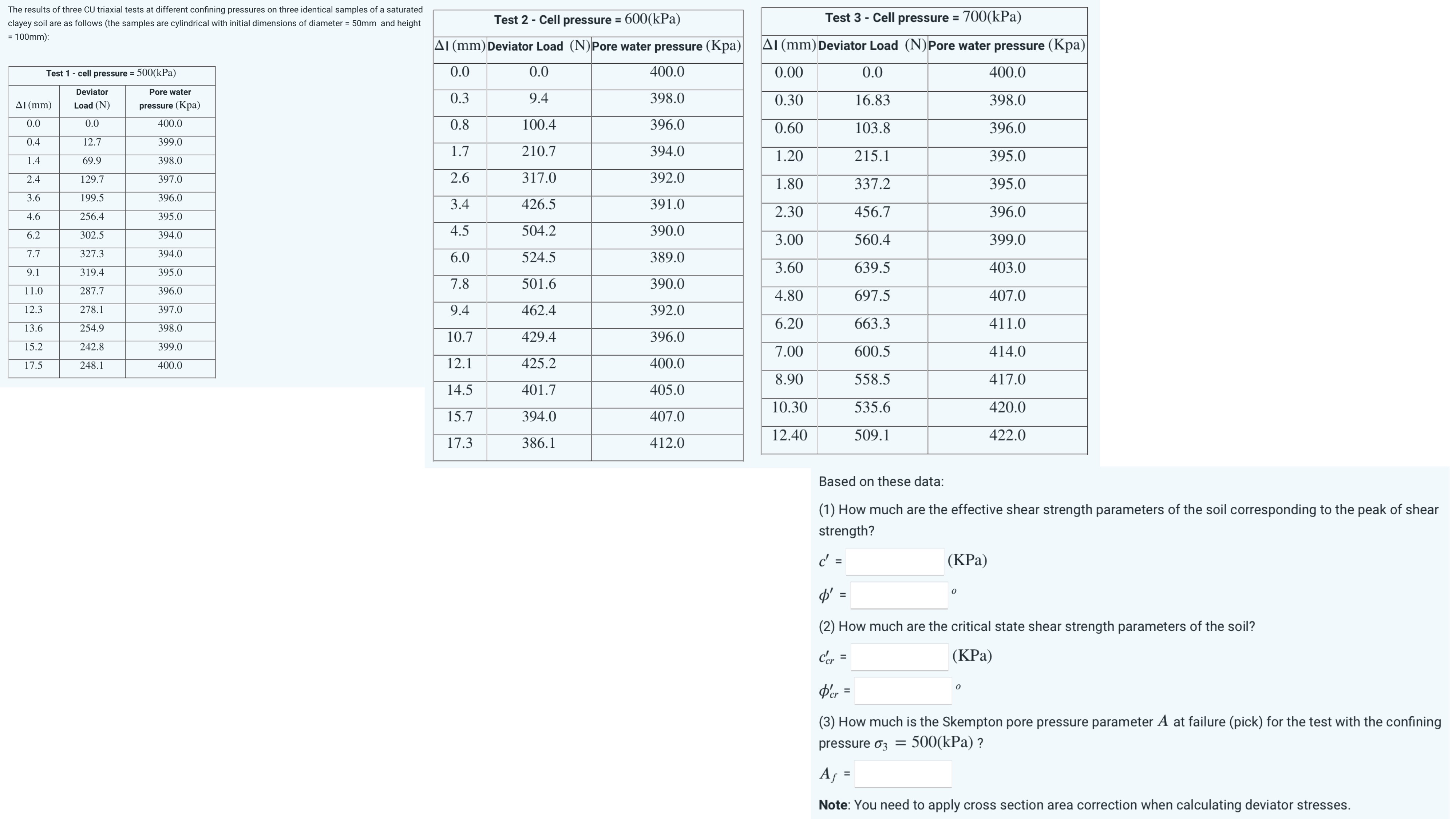 Solved Based on these data:(1) ﻿How much are the effective | Chegg.com