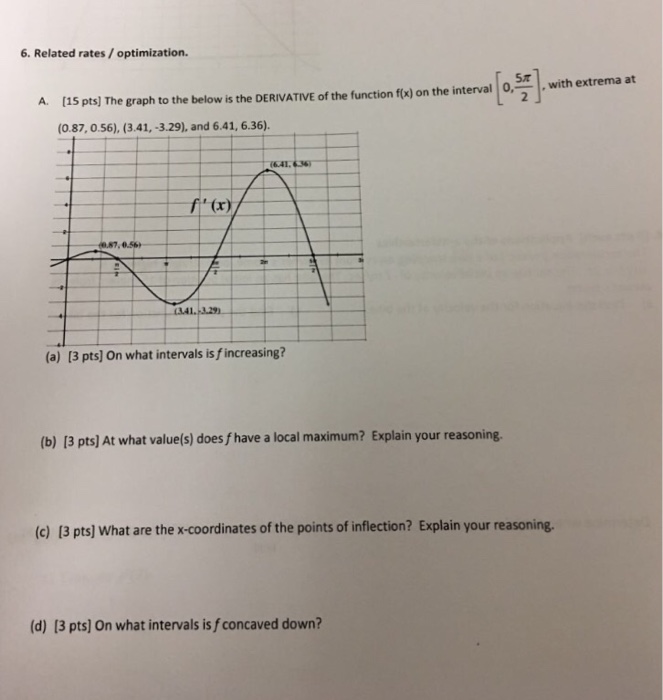 Solved 6. Related rates/ optimization. 0,5 [15 pts] The | Chegg.com