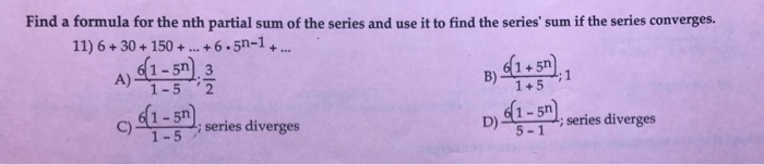 Solved Find a formula for the nth partial sum of the series | Chegg.com
