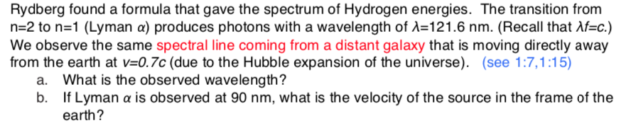 Solved Rydberg found a formula that gave the spectrum of | Chegg.com