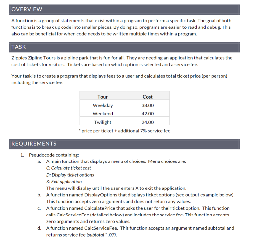 Solved A function is a group of statements that exist within | Chegg.com