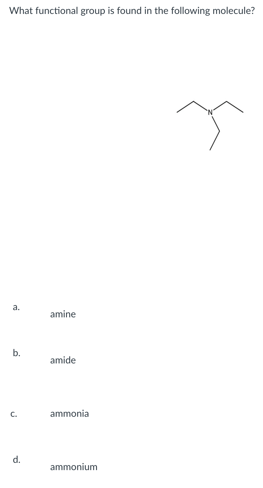 Solved What functional group is found in the following | Chegg.com