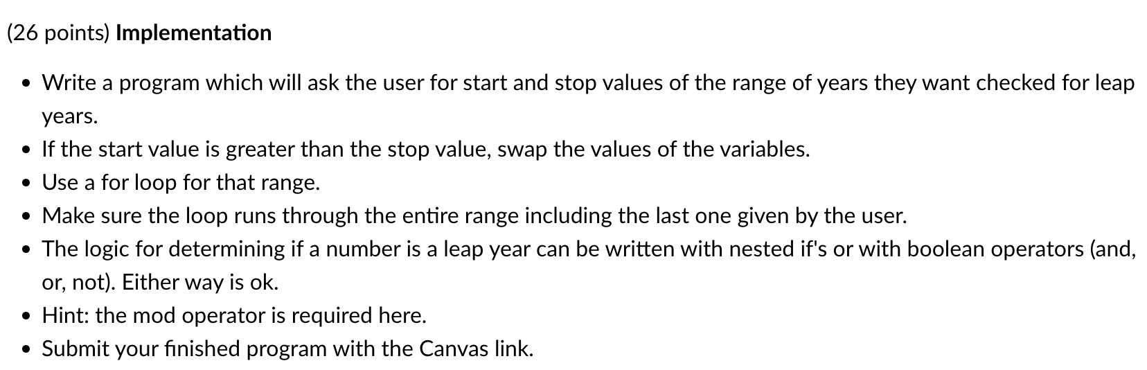 Solved - use a mod operator - use if statements - write a | Chegg.com