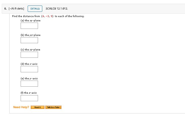 Solved 6. [-16 Points) DETAILS SCALC8 12.1.012. Find the | Chegg.com Solved 6. [-16 Points) DETAILS SCALC8 12.1.012. Find the | Chegg.com