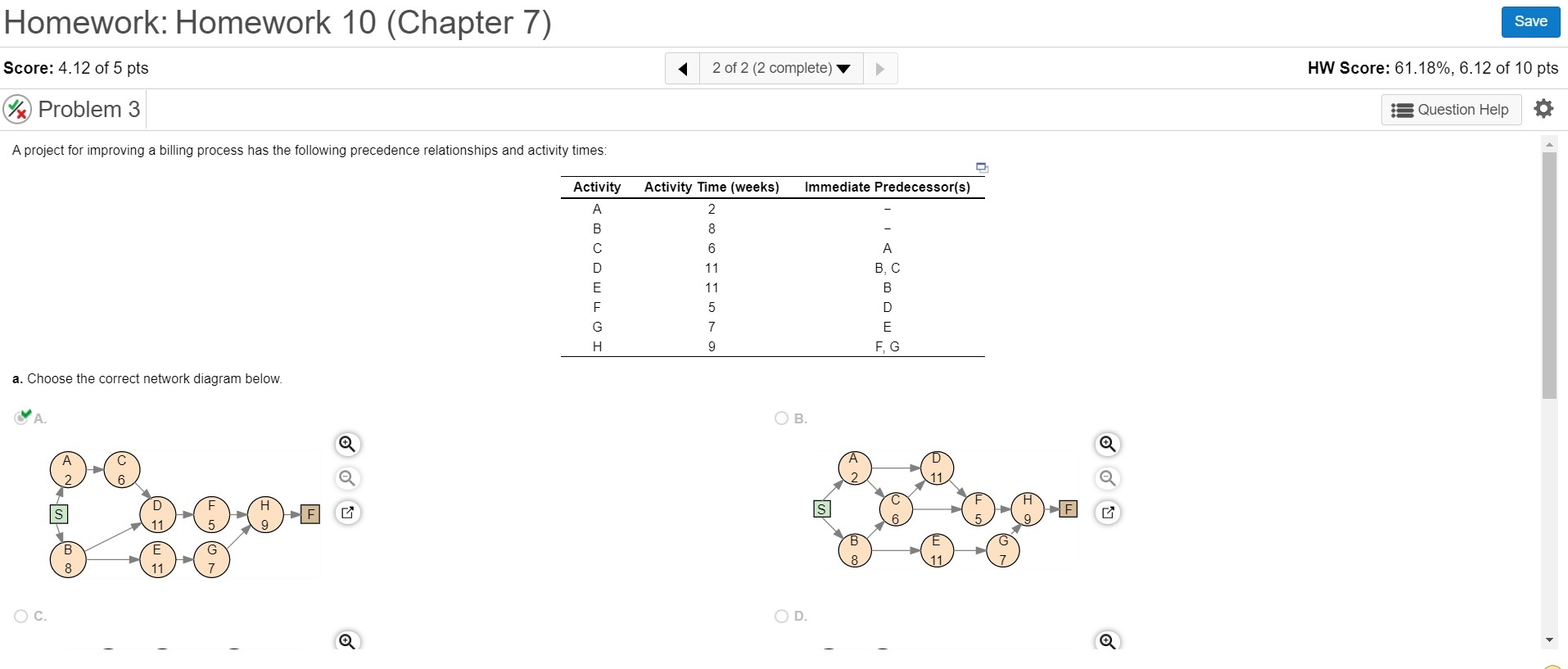 Solved Homework: Homework 10 (Chapter 7) Save Score: 4.12 of | Chegg.com