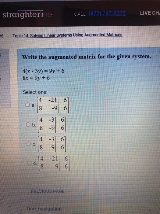 Solved LIVE CH straighterline CALL (877) 787-8375 Topic 14: | Chegg.com