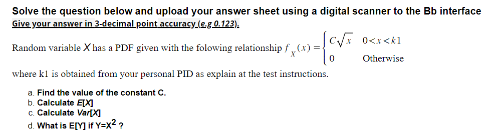 Solved Solve the question below and upload your answer sheet | Chegg.com