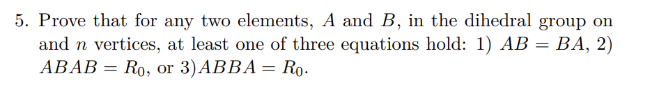 Solved 5. Prove that for any two elements, A and B, in the | Chegg.com