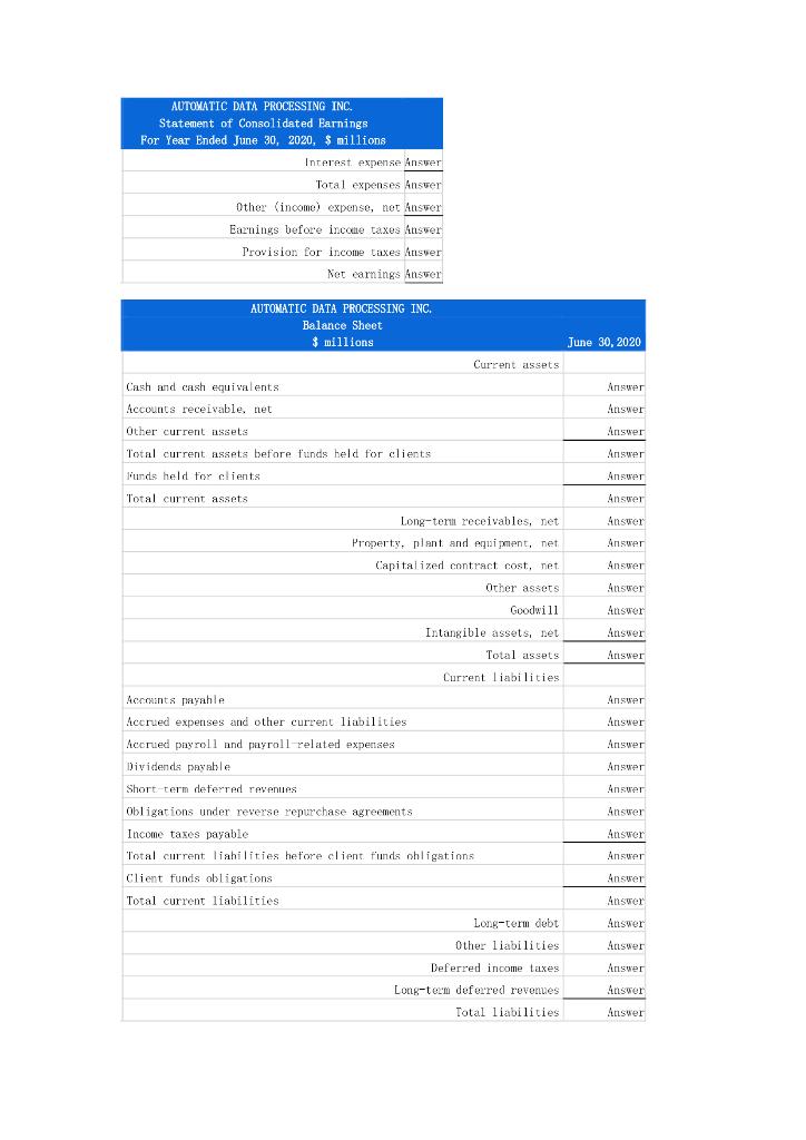 Analyze, Forecast, and Interpret Income Statement and | Chegg.com