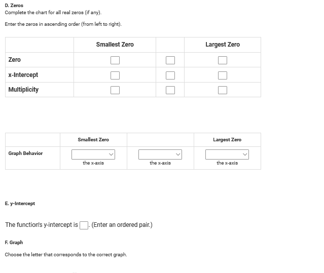 Solved Complete the information in parts A-F for the | Chegg.com