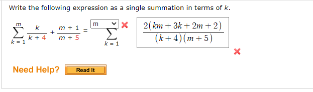 Solved Transform the following summation by making the | Chegg.com