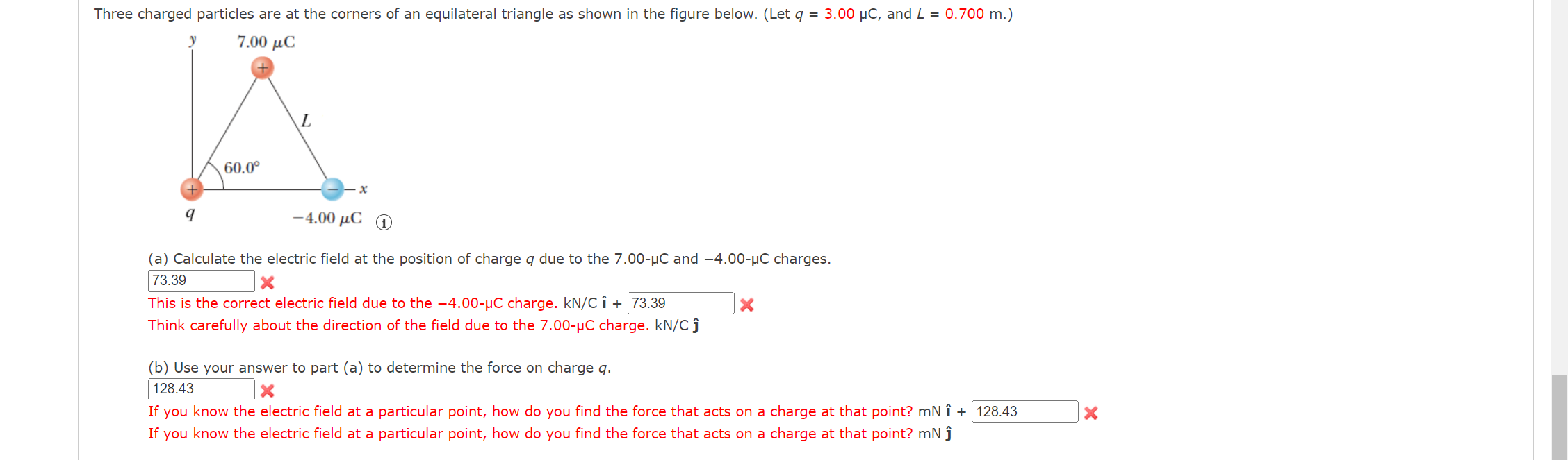 Solved q=3.00μC | Chegg.com