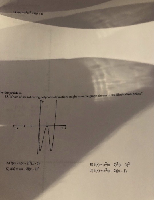 Solved 10-262 ve the problem. 15. Which of the following | Chegg.com