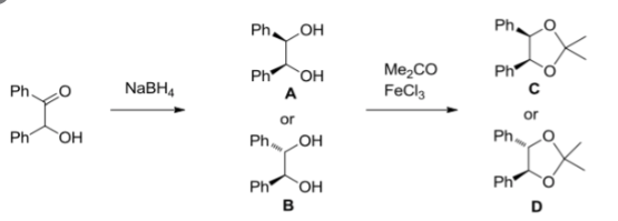 Solved For the stereoselective reduction of benzoin with | Chegg.com