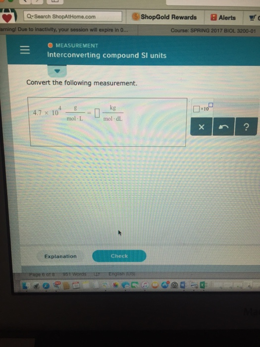 Solved Convert The Following Measurement 4 7 Times 10 4 Chegg